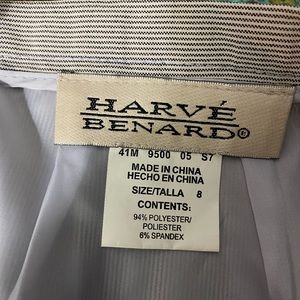 Harve Benard | Other | Nwot Pale Graywhite Sear Sucker Pattern Jacket ...